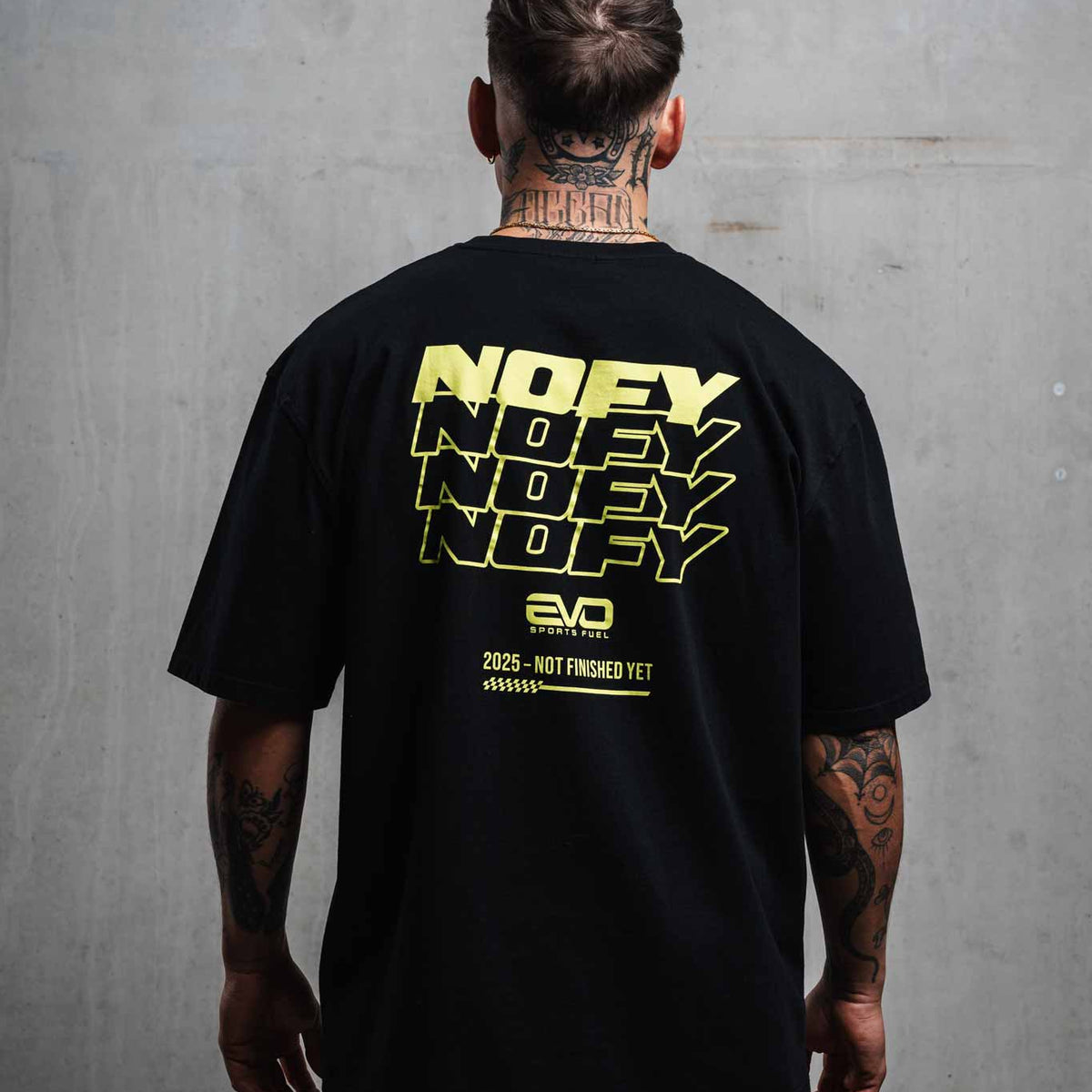 NOFY x EVO Sports Fuel – Hochwertiges Oversize T-Shirt fürs Gym