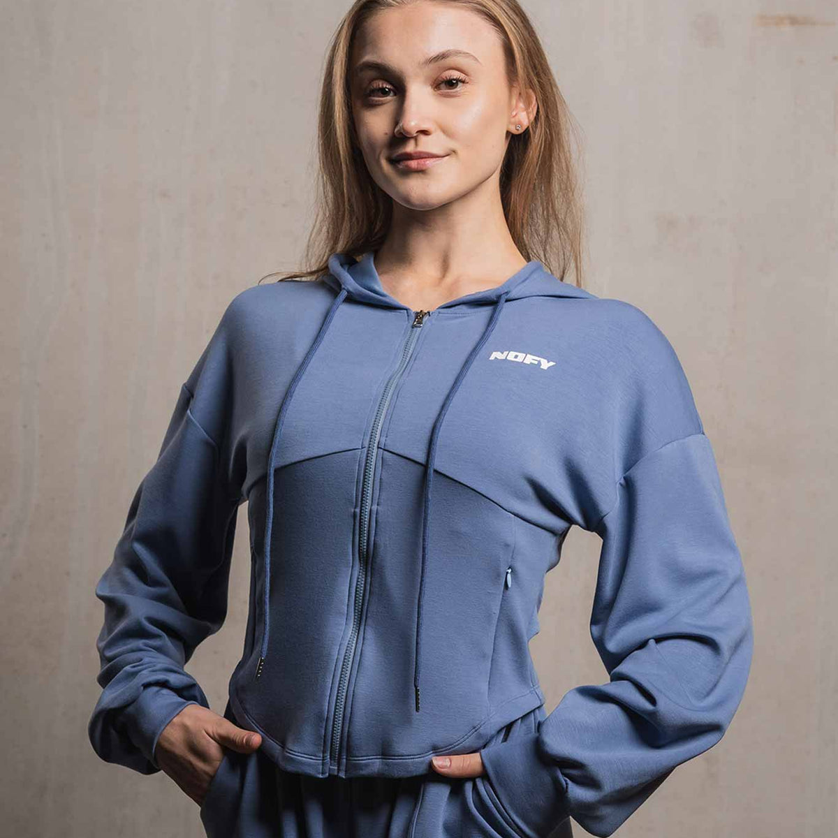 NOFY Zip Sportjacke Frauen Blau – sportlich & elegant